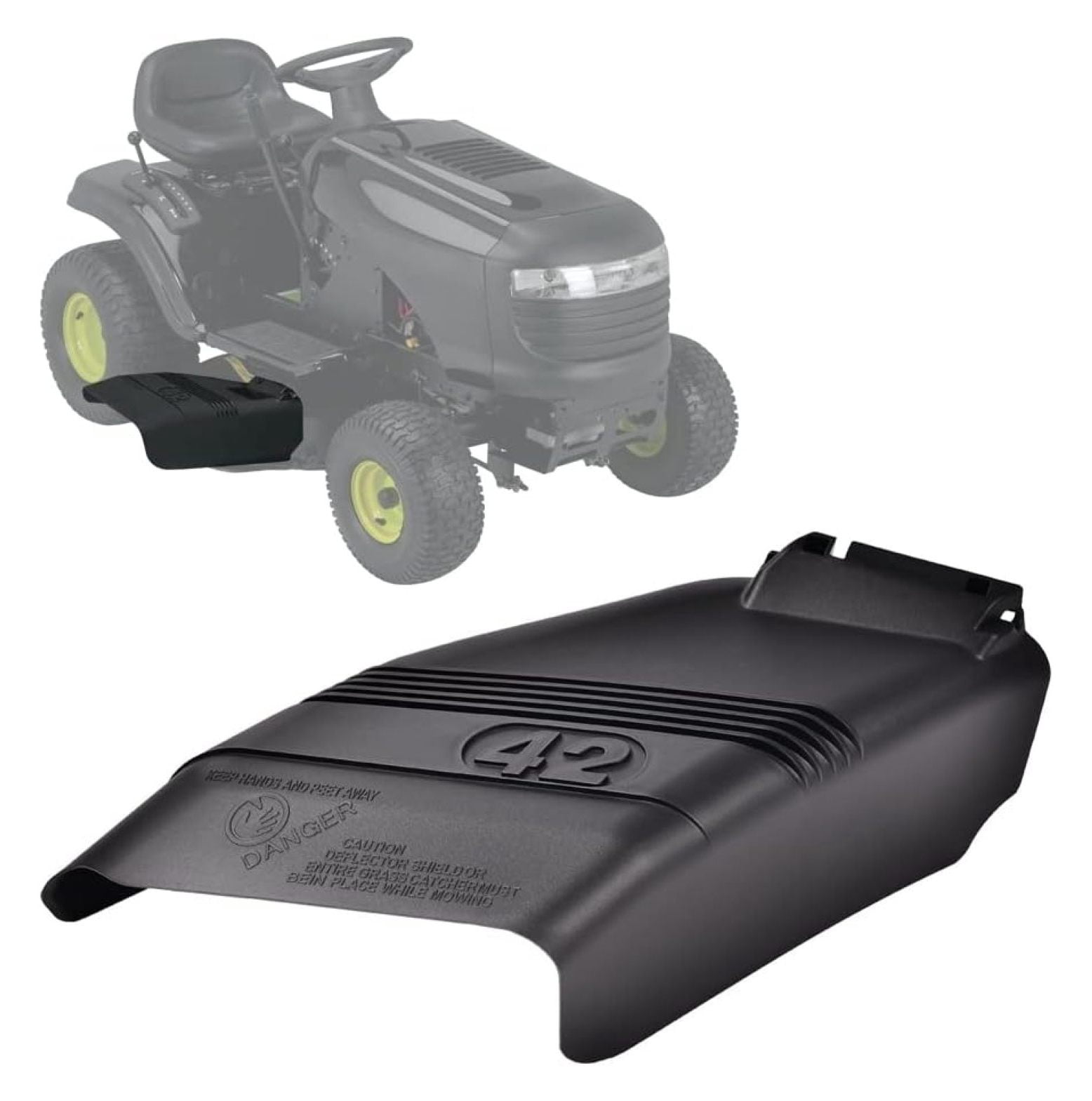 SinYYH 42" Deflector Shield Kit Mower Deck Parts Compatible with 130968 ...