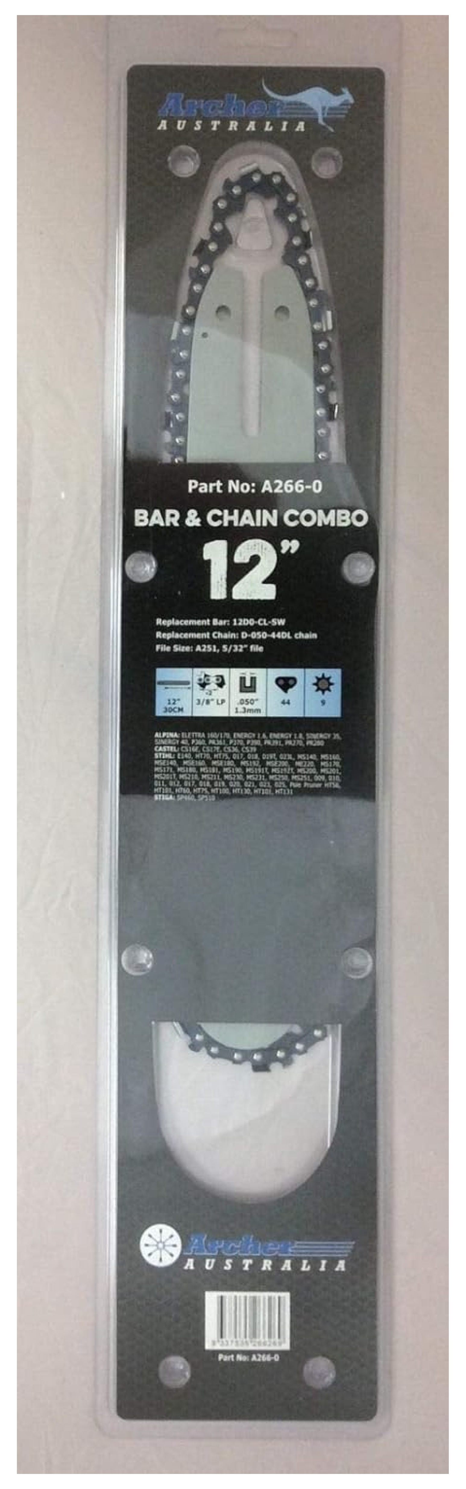 SinYYH Bar and Chain Combo 12" Bar Chain Combo replaces Stihl 009 010 ...