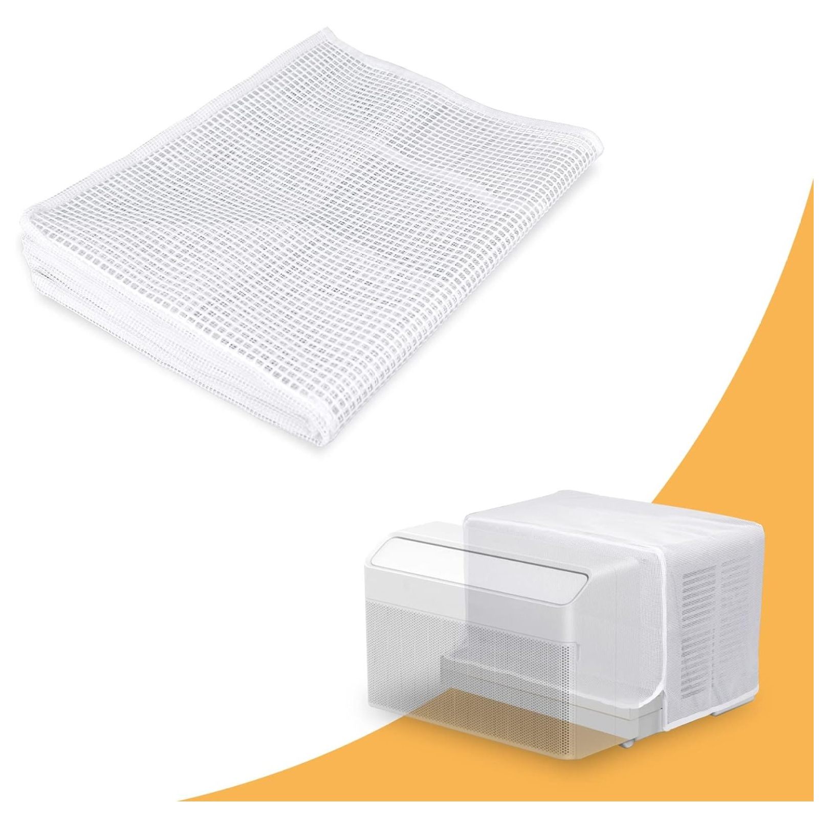 SinYYH Window Cover for U-Shaped Window Air Conditioner Unit,Mesh Design Window Air Conditioner ...