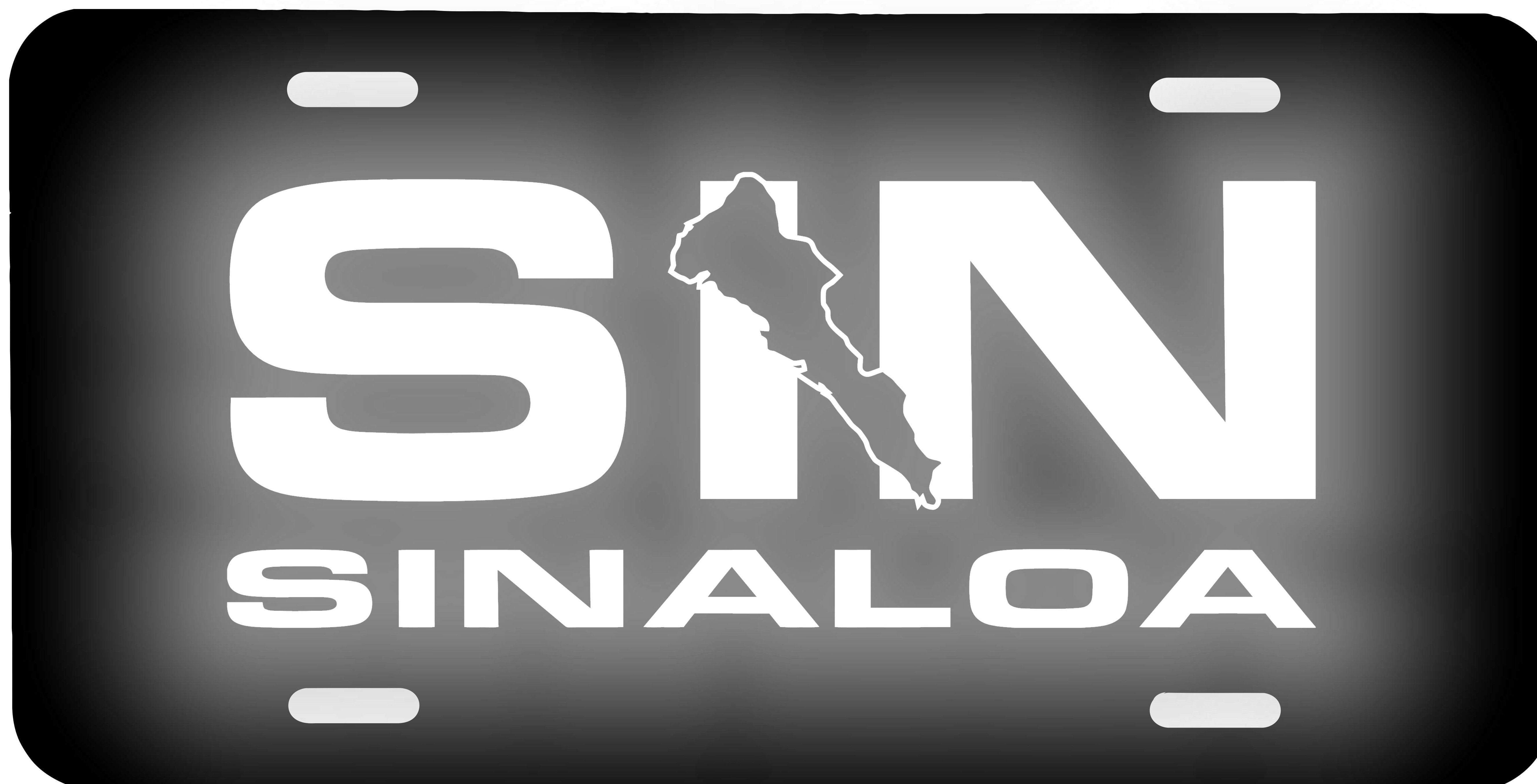 Sinaloa Mexico Aluminum Vanity License Plate, 6'' x 12'' – Reflective ...