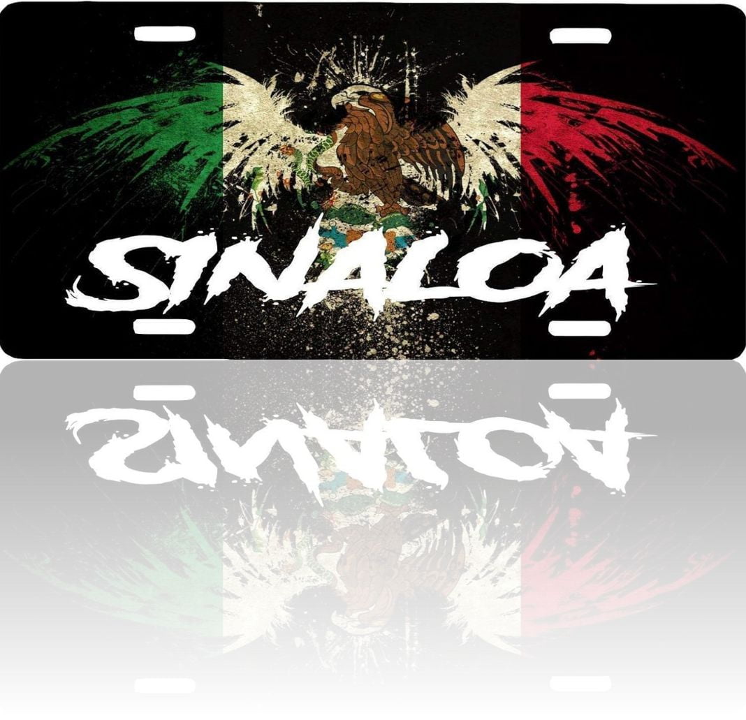 Sinaloa Mexico Aluminum Vanity Novelty License Plate Placa, 6" x 12 ...