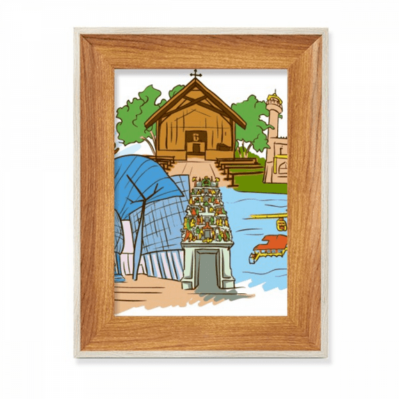 Sinapore Flavor Safari Museum Cathedral Desktop Wooden Photo Frame ...