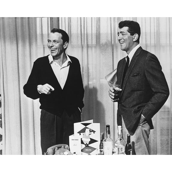 Sinatra & Dean Martin Smiling 24x36 Classic Hollywood Poster - Walmart.com