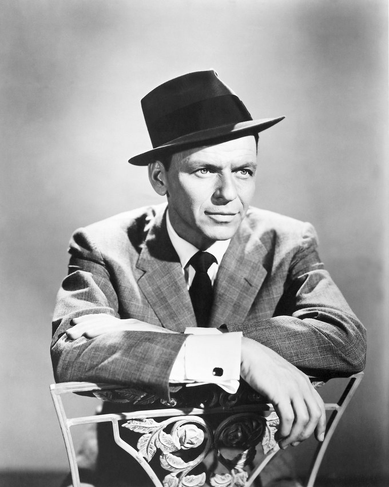 Sinatra Moody Shot In Hat Seated 24x36 Classic Hollywood Poster ...