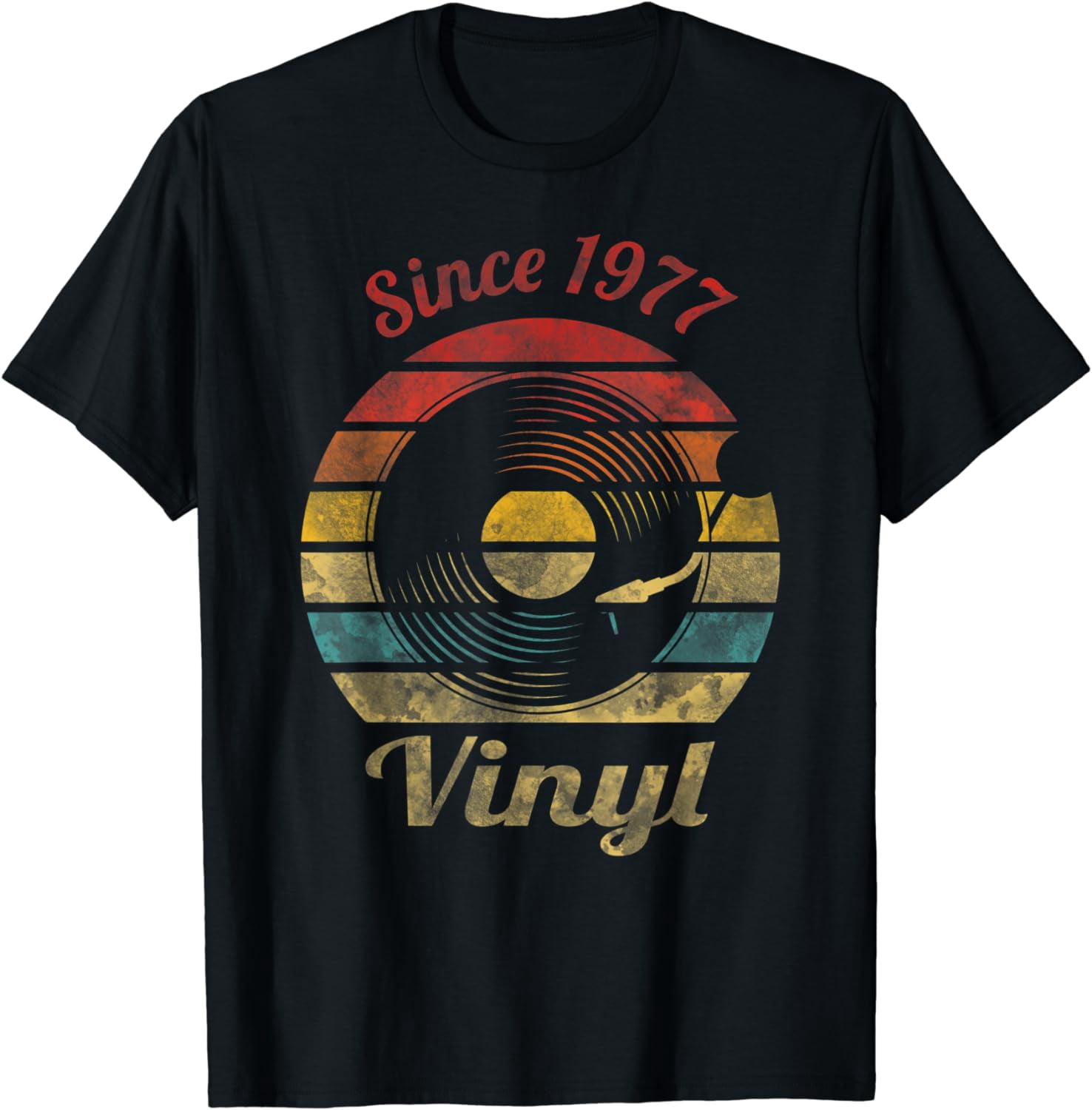 Since 1977 Vinyl Retro Record Vintage Music T-Shirt - Walmart.com