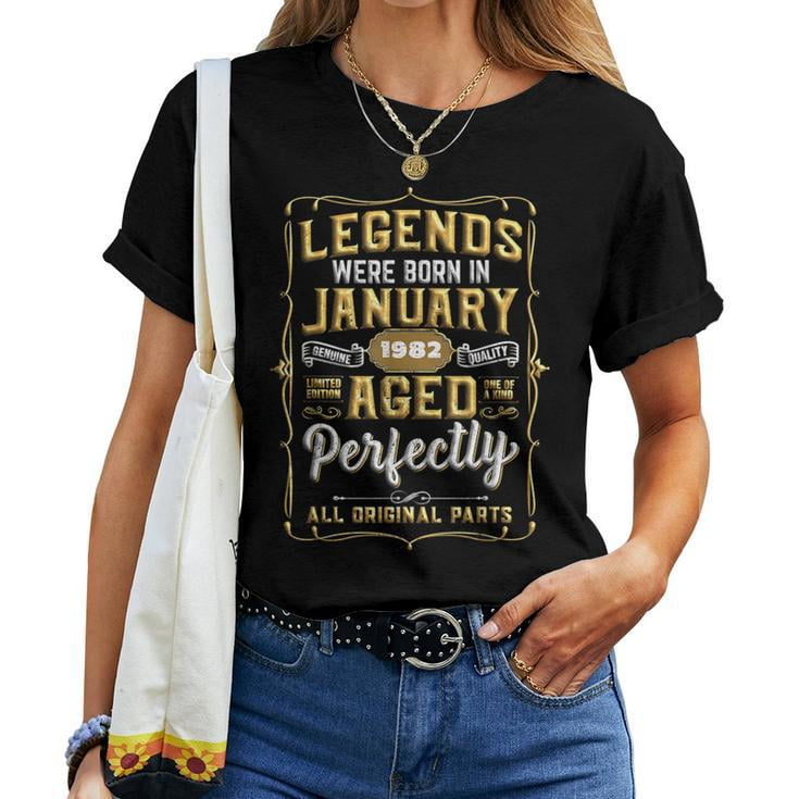 Since January 1982 Legends T-Shirt – 40th Birthday Shirt for Men and ...
