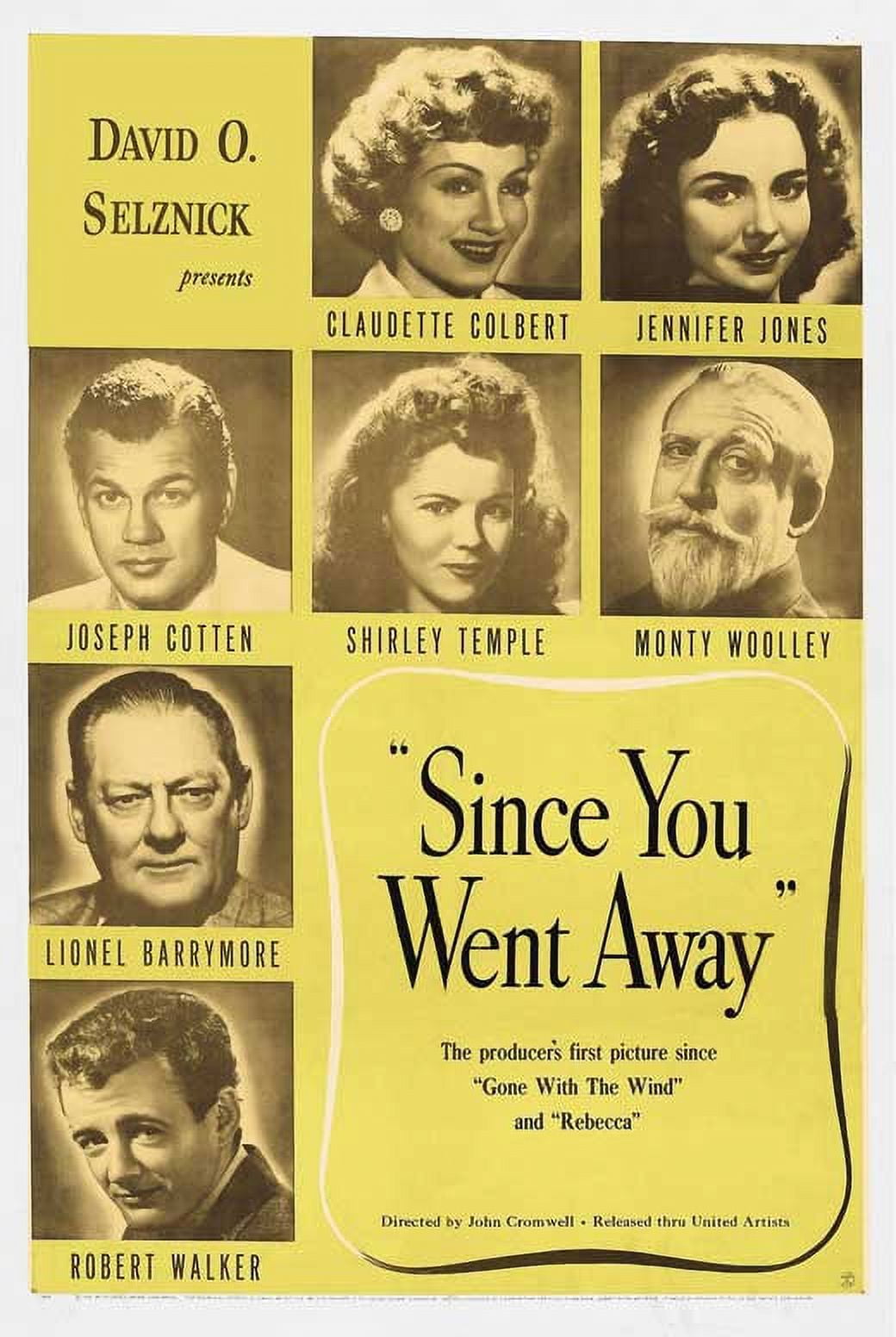 Since You Went Away - movie POSTER (Style B) (27" x 40") (1944 ...