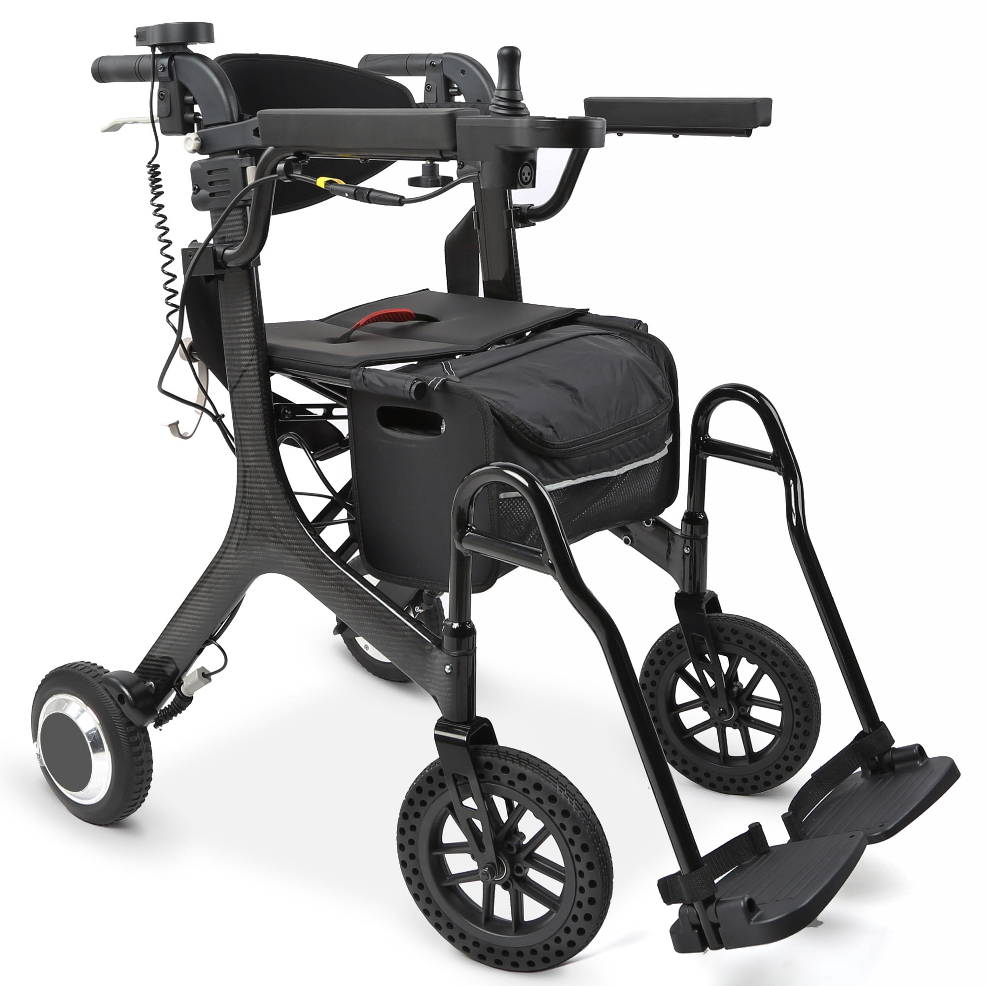 Sinceborn Electric Rollator & Wheelchair for Seniors, Foldable ...