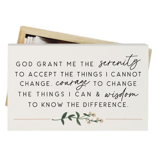 Sincere Surroundings 359542 Serenity Prayer Box - 5 x 3 in. - Walmart.com