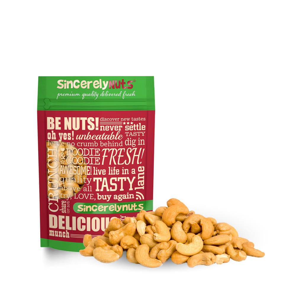 Sincerely Nuts - Large IRF13 Jumbo Cashews Roasted and Salted | Two Lb ...