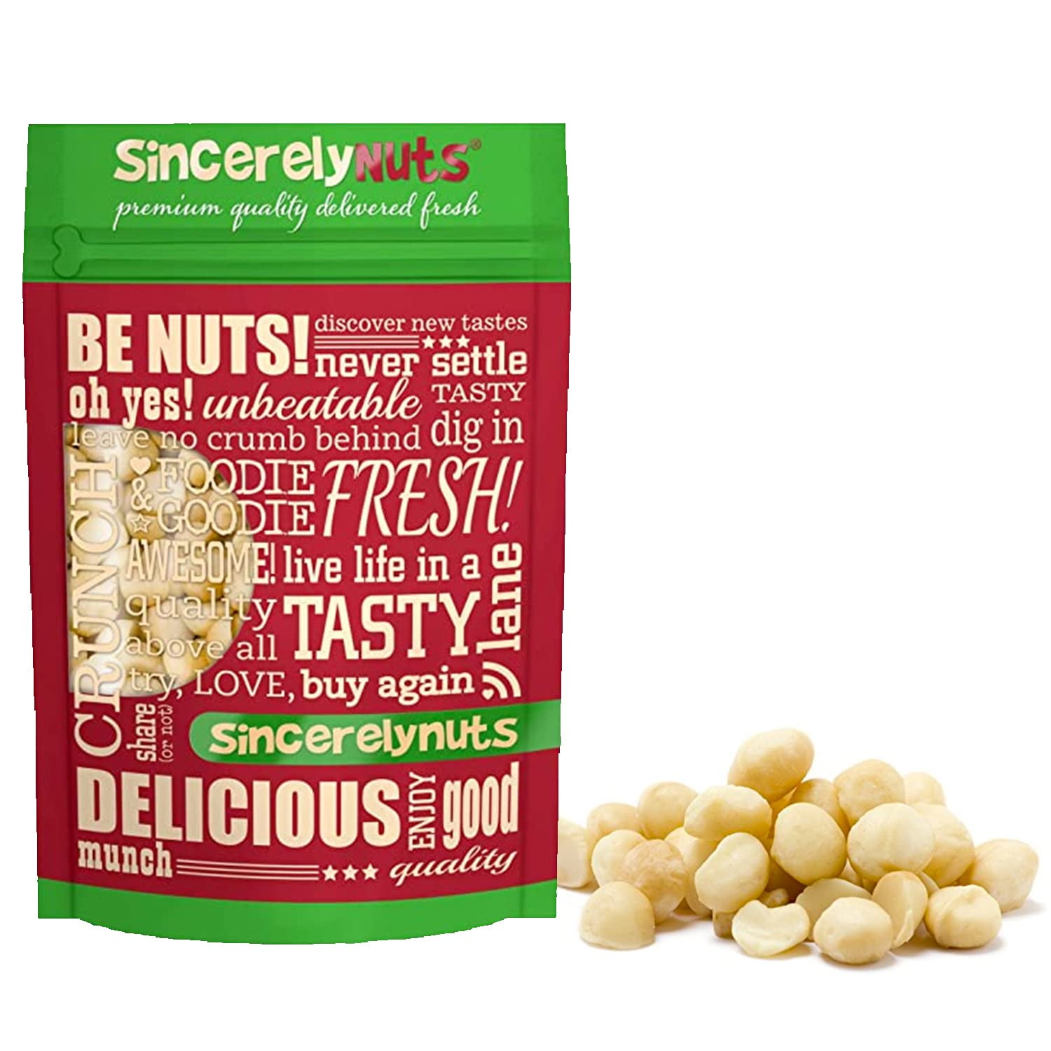 Sincerely Nuts - Raw Macadamia Nuts (2.1Lb Bag) | Delicious Buttery ...
