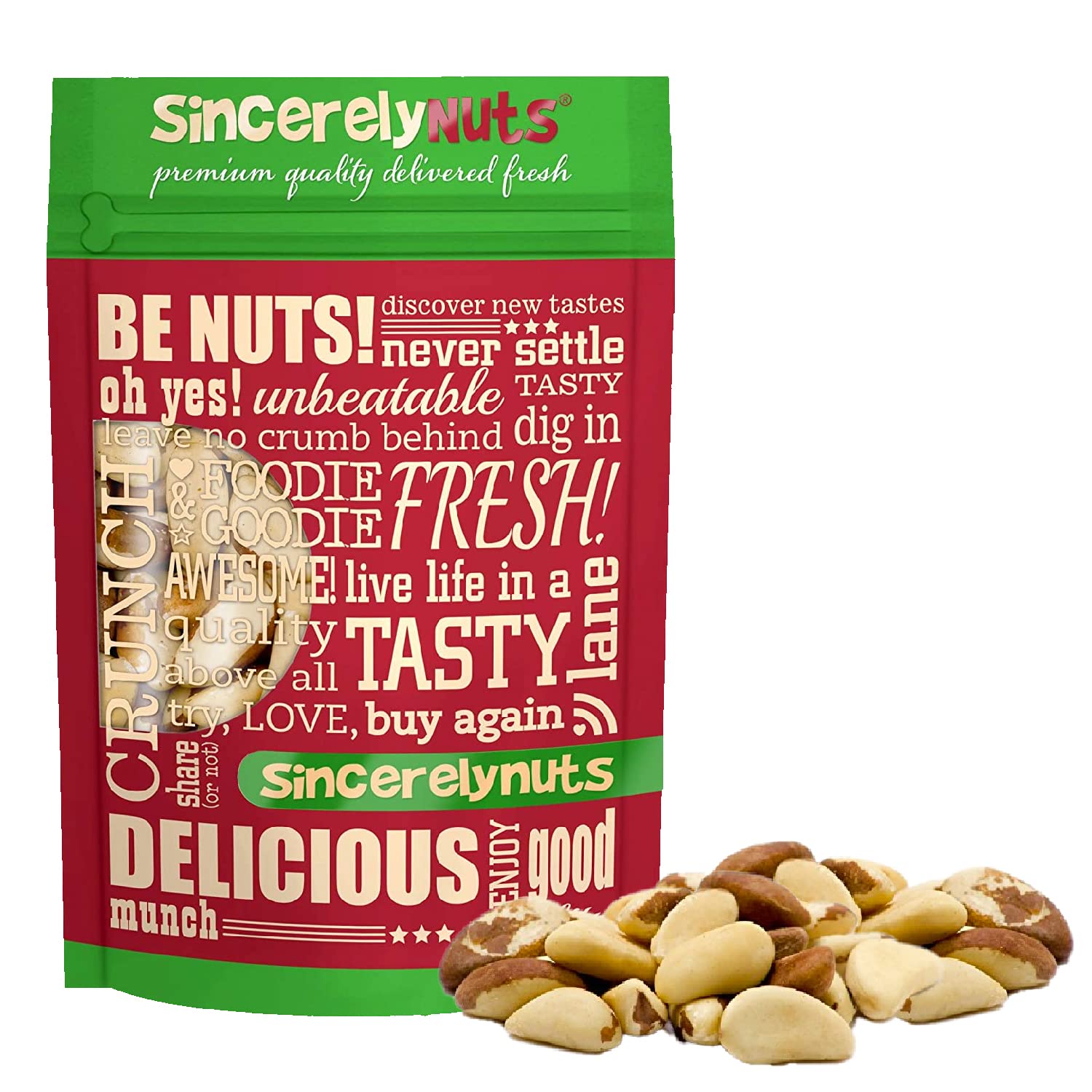 Sincerely Nuts Raw No Shell Brazil Nut, 3.1lb - Fresh Whole Unsalted ...