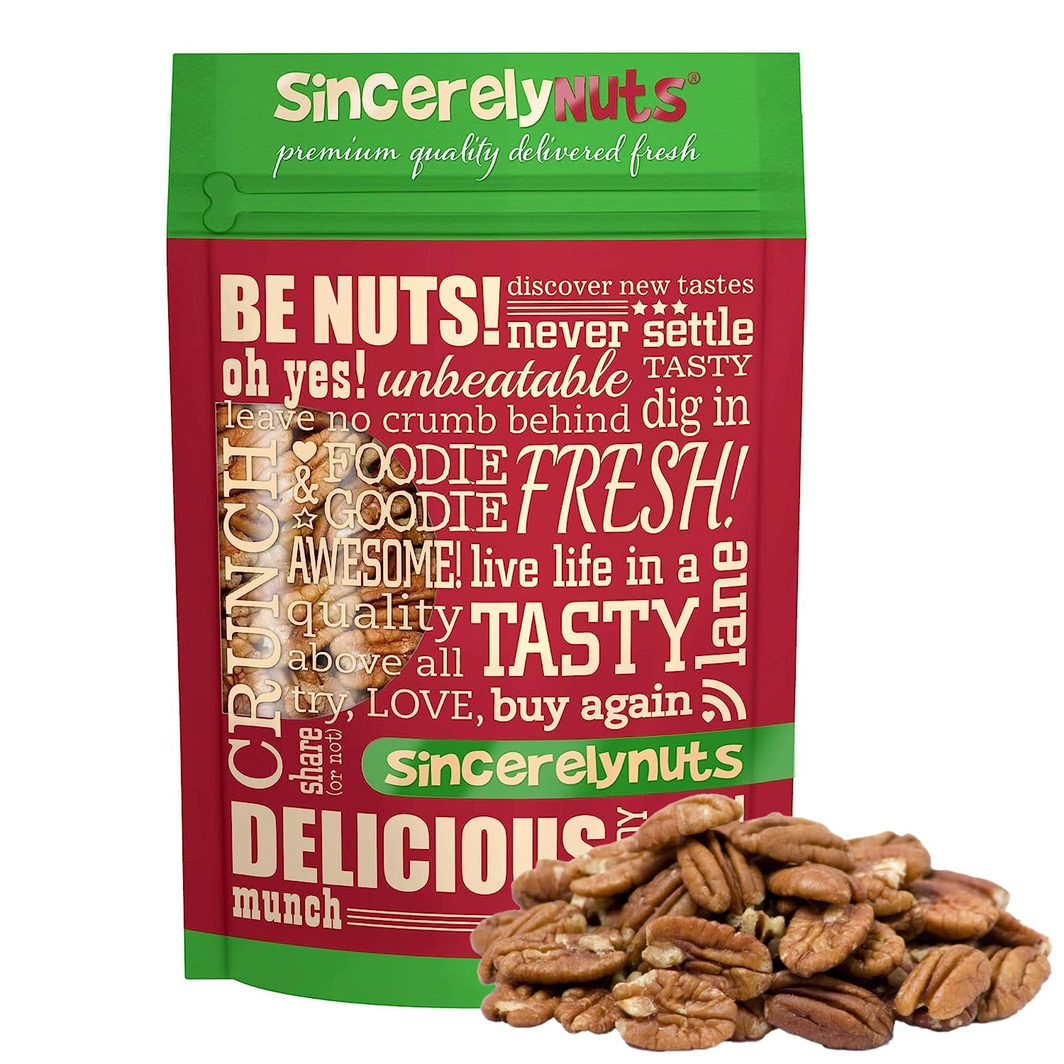 Sincerely Nuts - Raw TSF6 Pecans (No Shell) | Two Lb. Shelled Whole ...