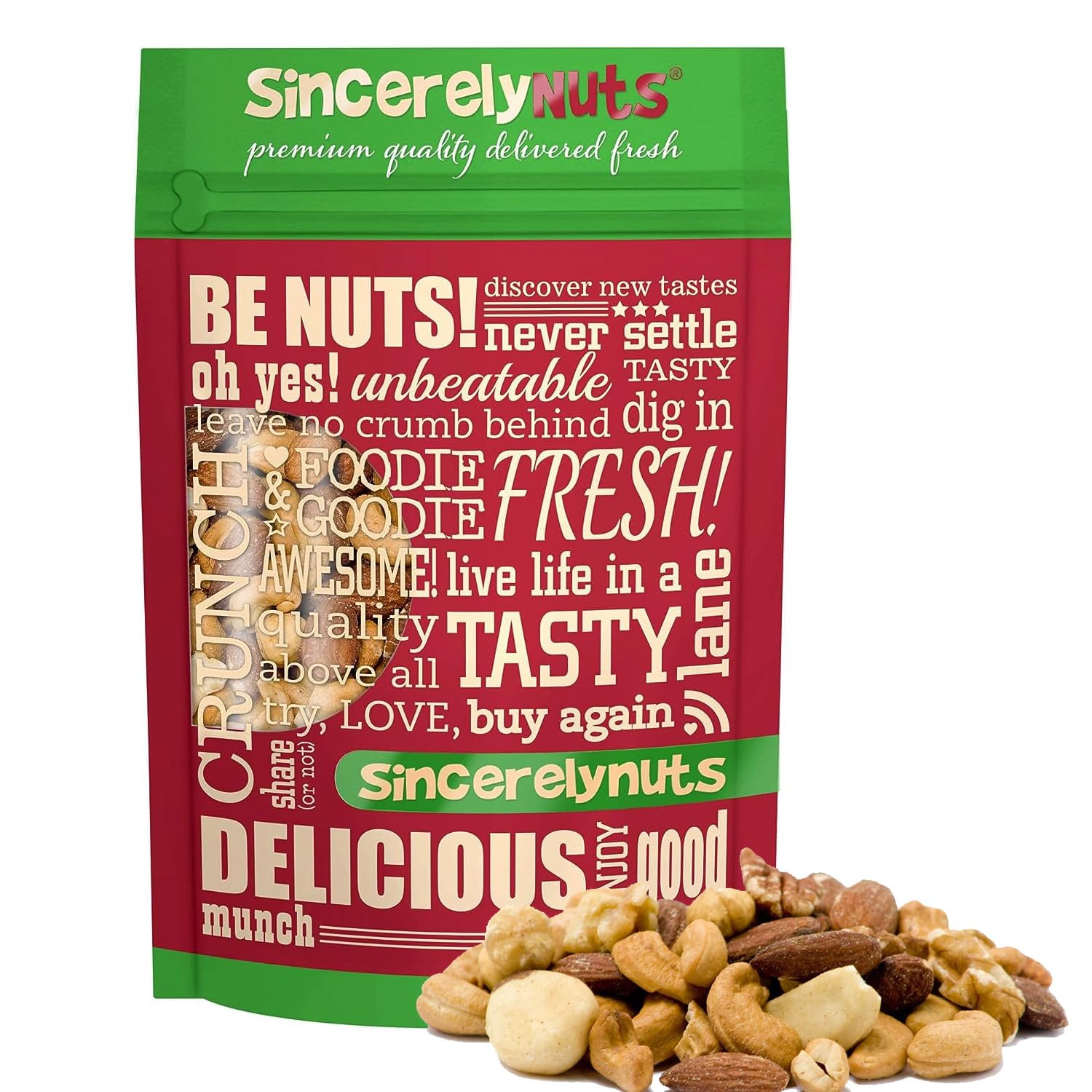 Sincerely Nuts Roasted & TMA2 Salted Mixed Nuts | Almonds, Cashews ...