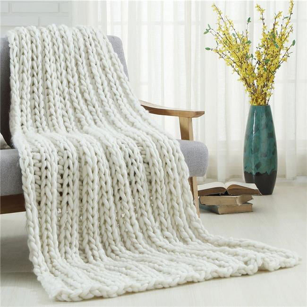 Posh Living Sinclair 50"x70" Channel Knit Super Soft Fabic Throw in ...