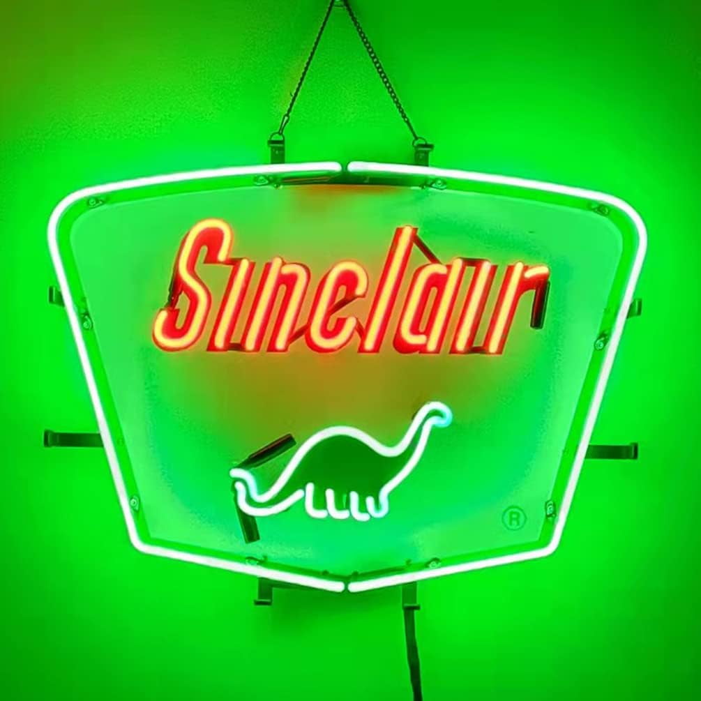 Sinclair Dino Gasoline Neon Sign Handmade Real Glass Neon Tube Neon ...