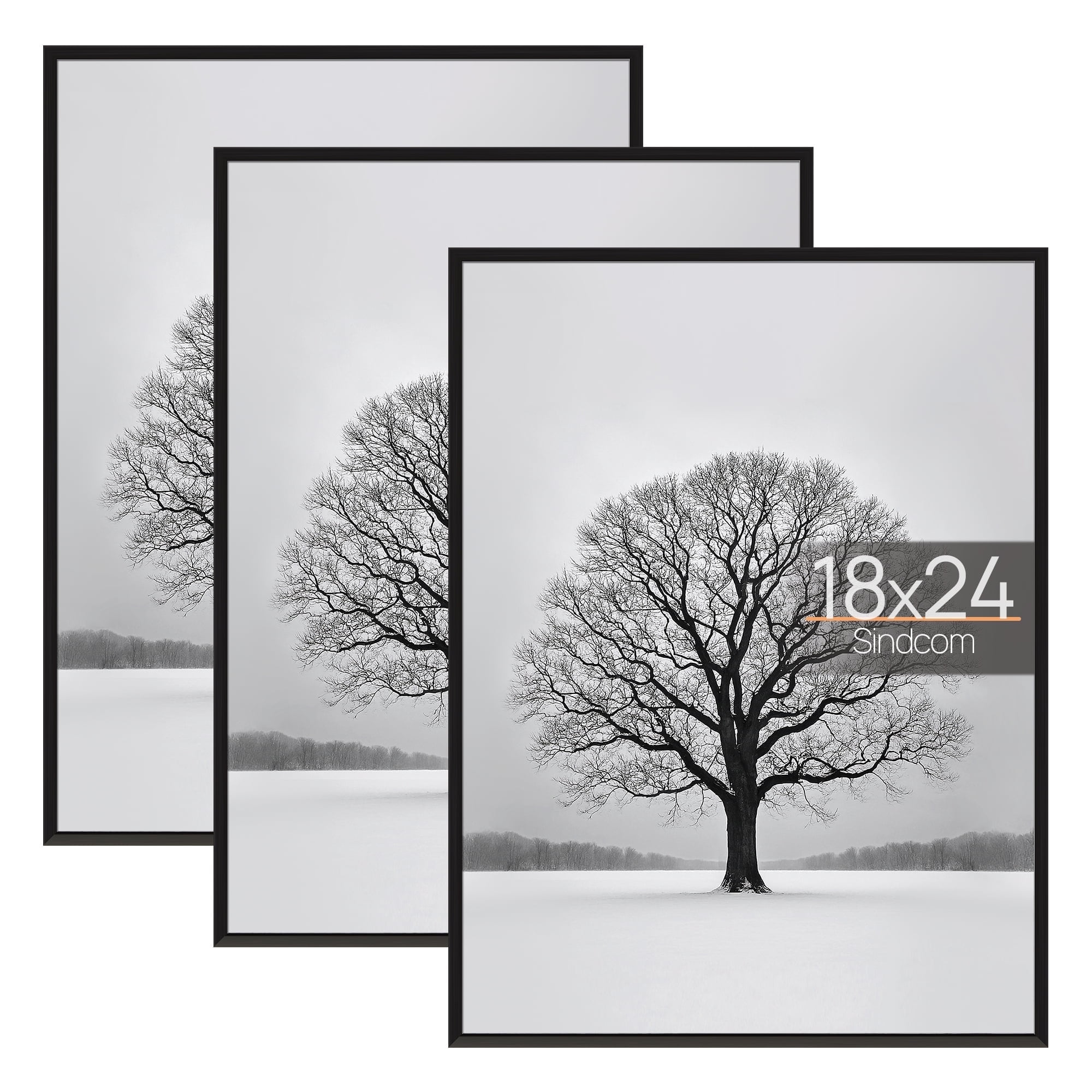 Sindcom 18x24 Picture Frames, Gallery Wall Poster Frames Set of 3 ...