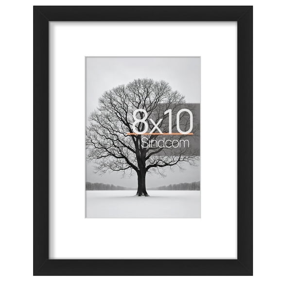 8" X 10" Black Picture Frames