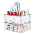 Sindcom 2 Pack Large Stackable Storage Drawers,Easily Assemble Clear ...