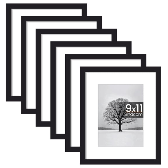 Sindcom MDF 5x7 Picture Frames, Wall Gallery Photo Frames, Black Poster ...