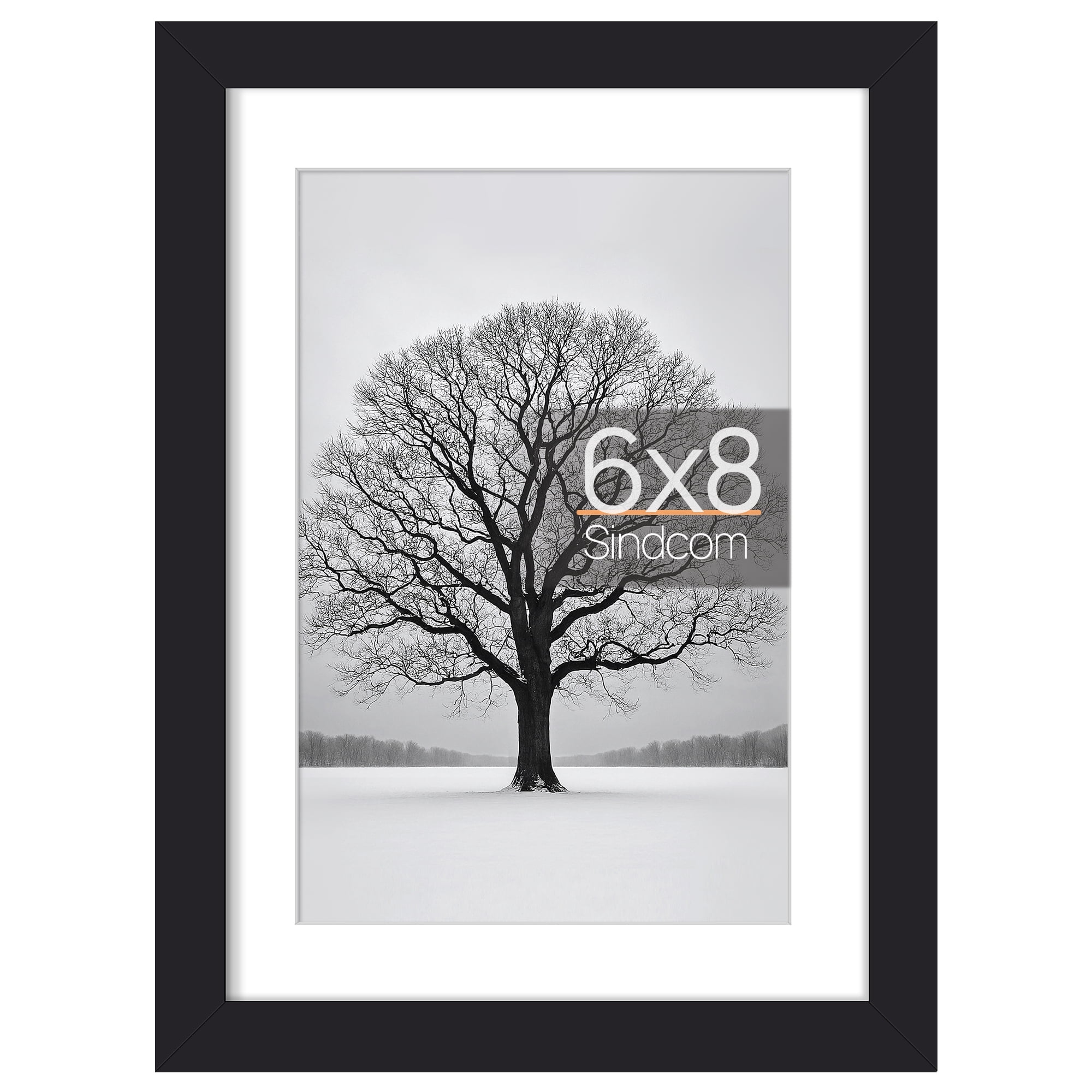 Sindcom 6 x 8 Picture Frame , Black , 1 Pack , Gallery Wall Frame to ...