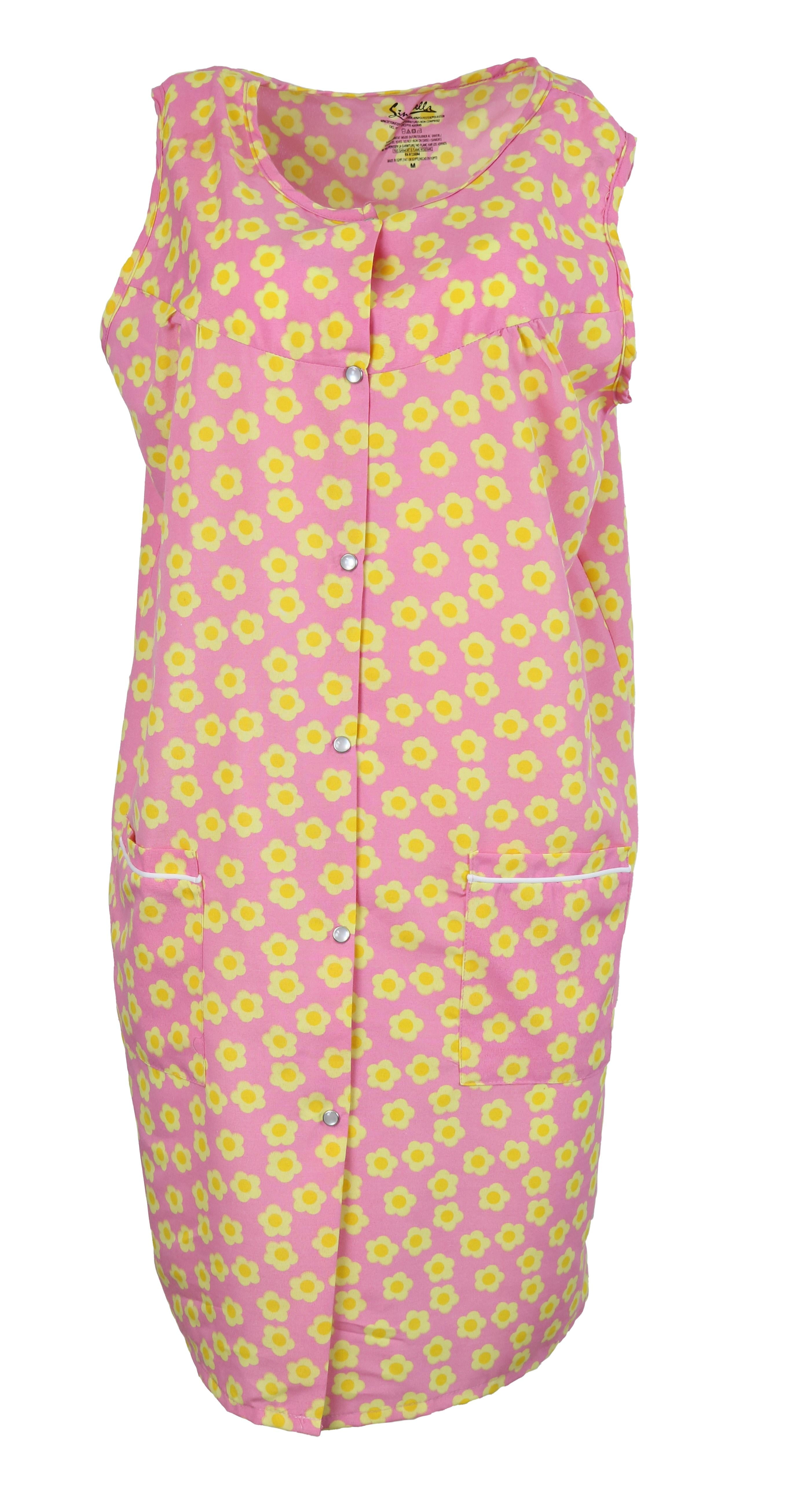 Sindrella Women's Plus Size Cotton Blend Snap Front Duster Robe With ...