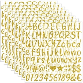 Gold Letter Stickers