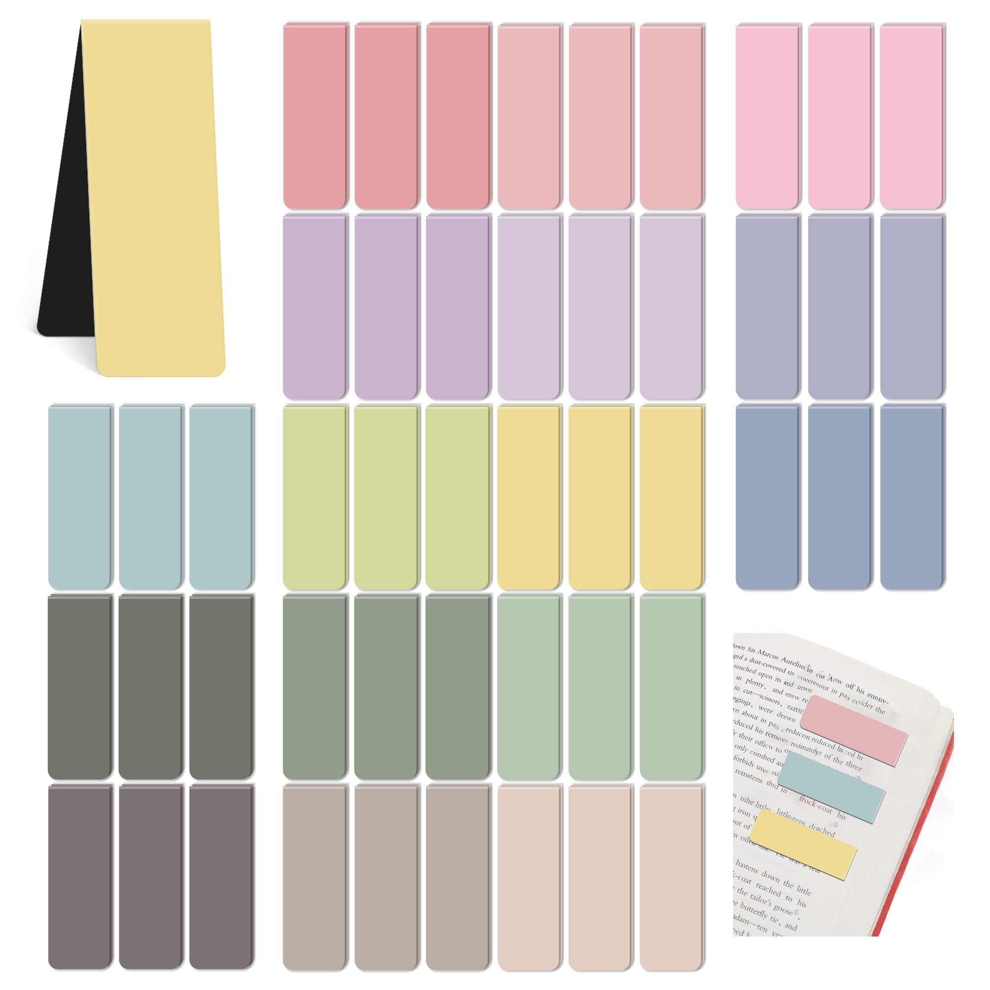 Sinekong 96Pcs Magnetic Bookmarks for Women & Men, Magnet Bookmark ...