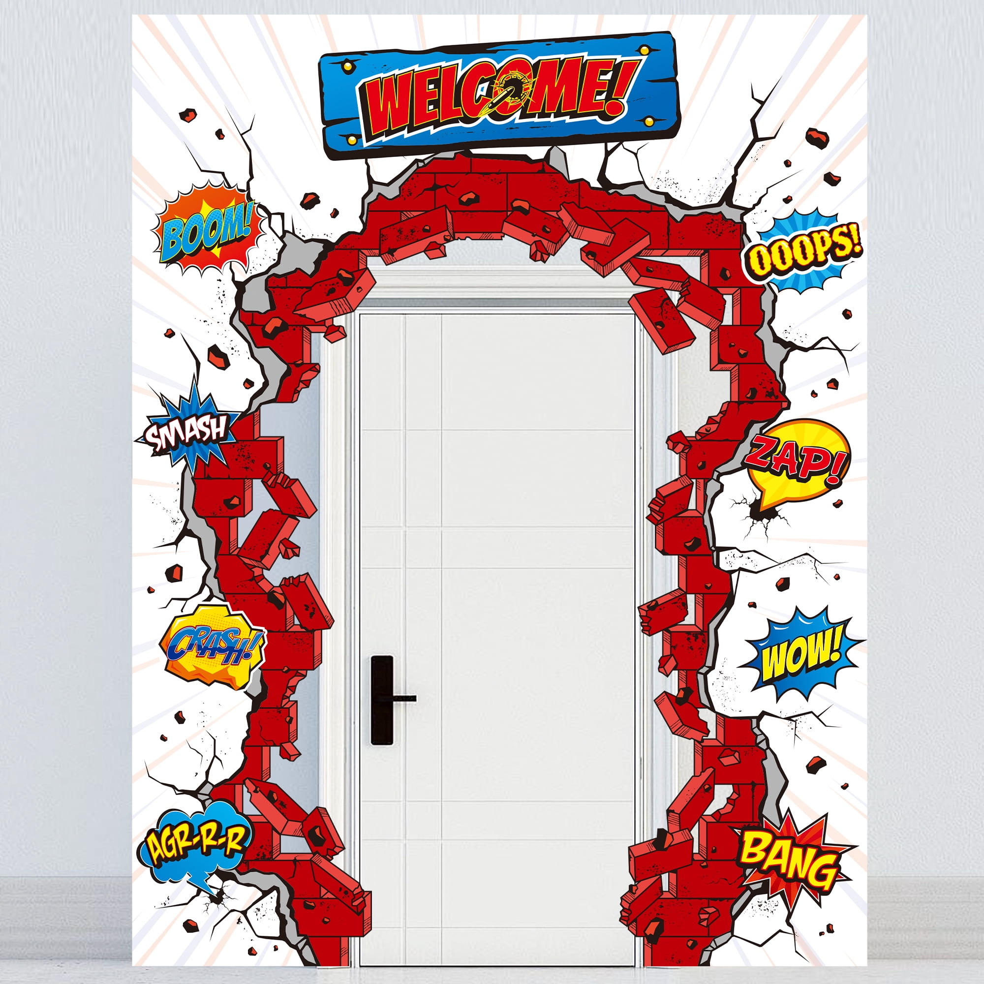 Sinekong Hero Party Porch Banner, Super Themed Hero Birthday Party ...