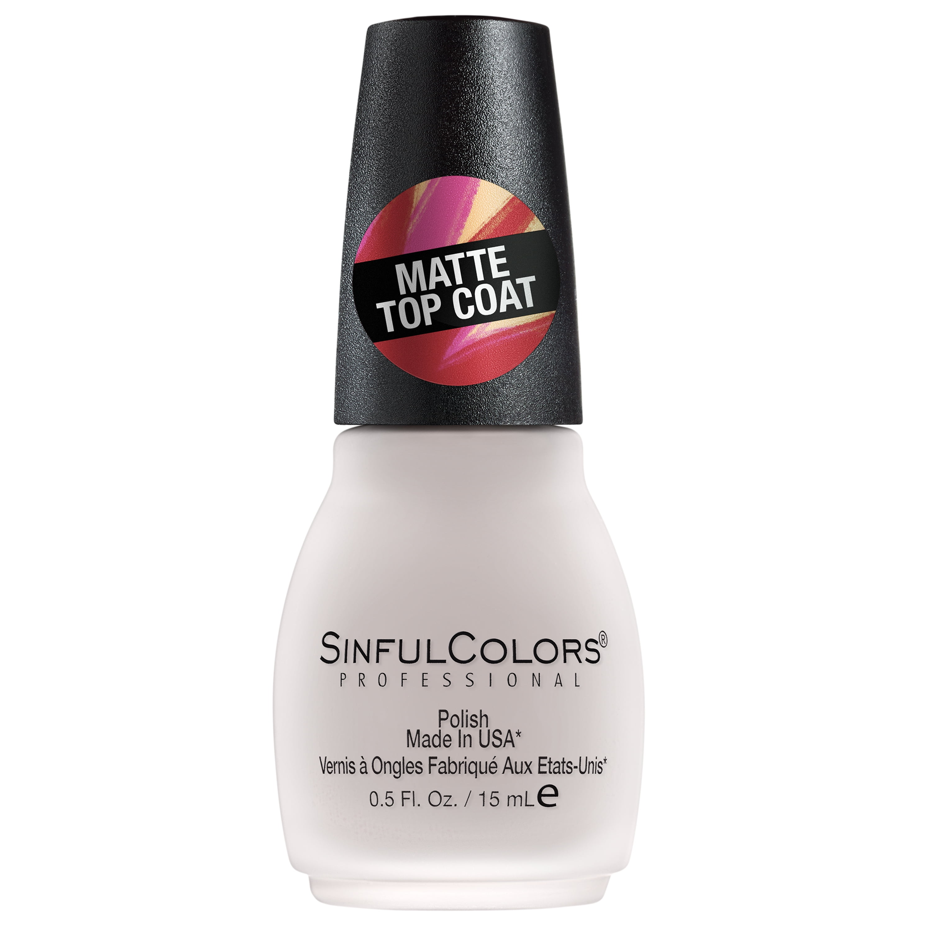 Sinful Colors Mattes Nail Polish - Mattifly Matte Top Coat - Walmart.com