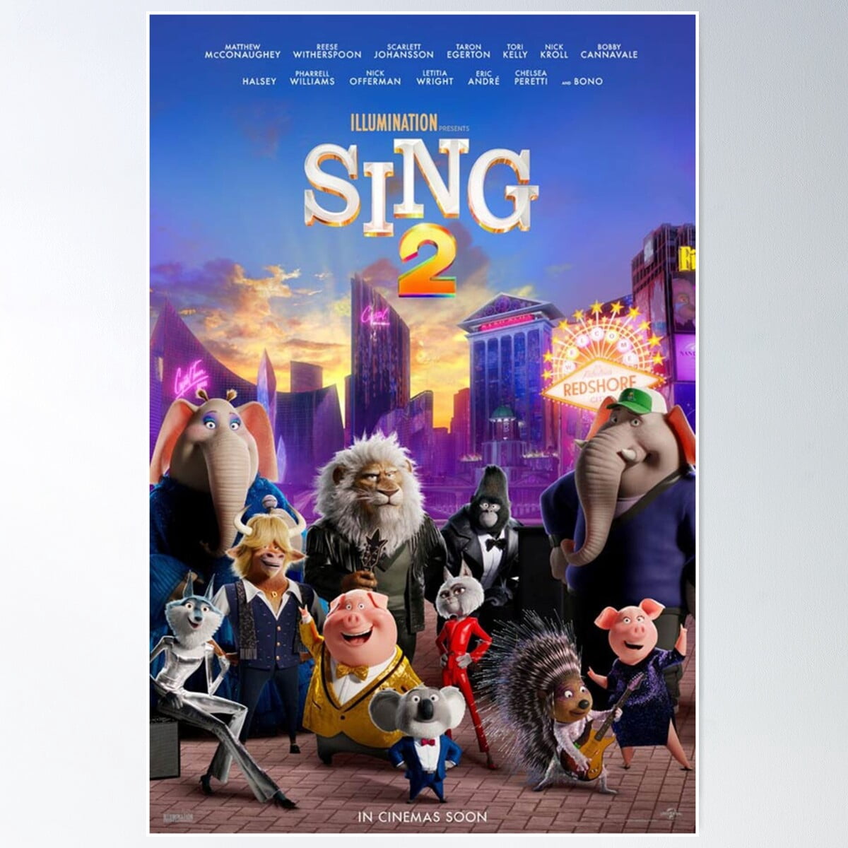 Sing - 2 Poster Wall Art, Modern Wall Decor For Living Room Bedroom ...