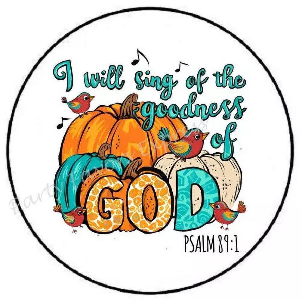 Sing The Goodness Of God Halloween Sticker Party Favors Sticker ...
