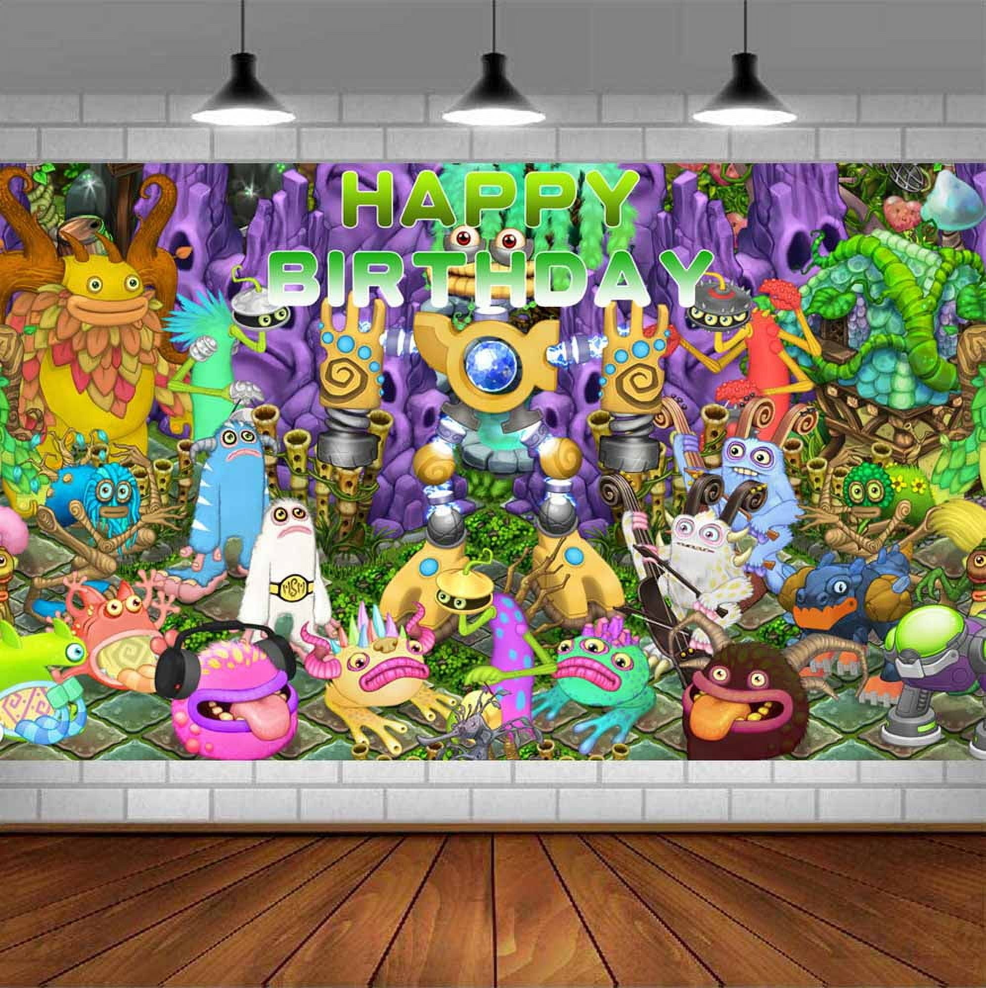 Sing Monster Backdrop Banner Party Supplies Poster Movie Theme ...