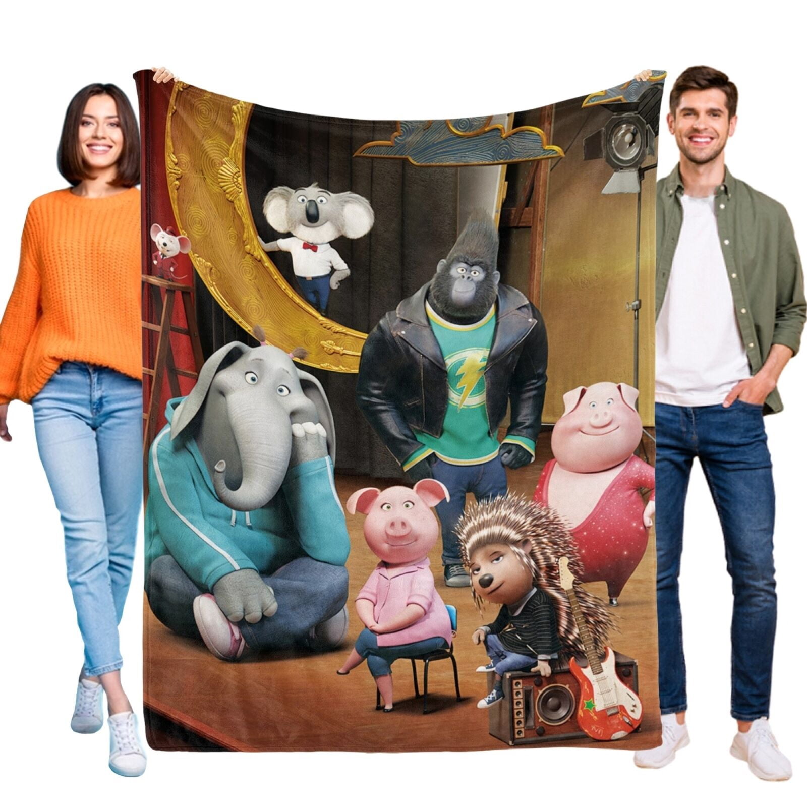 Sing Movie Flannel Blanket Soft Sofa Bed Throw Birthday Gift Cozy ...