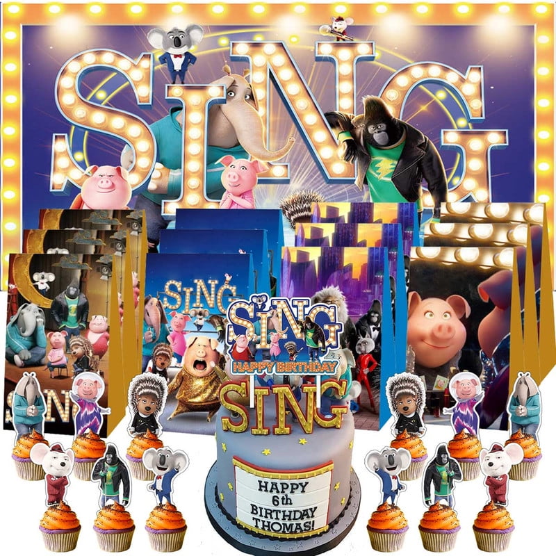 Sing Movie Treat Bags Candy Decorations Party Favor Supplies Birthday ...