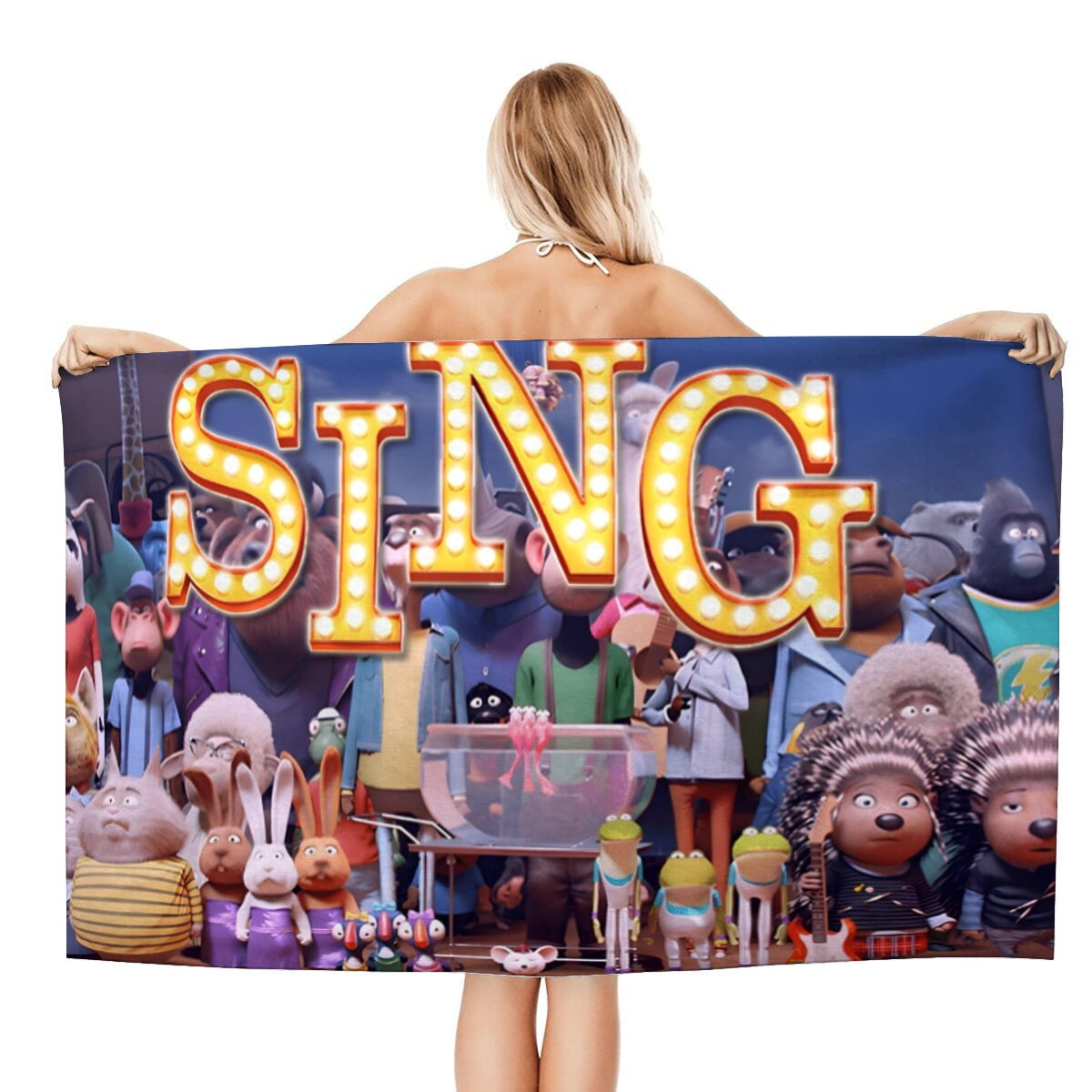 Sing Movie-theme Gifts Quick-dry Beach Towel for Women Girl Birthday ...