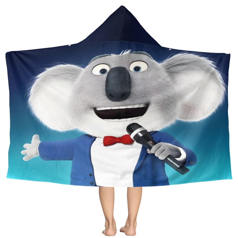 Sing Pattern Beach Poncho - Microfiber - Towel - Kids Lightweight And ...