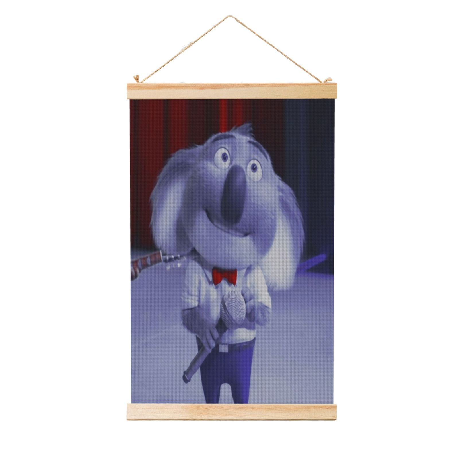 Sing Poster Canvas Wooden Shaft Hanging Poster Home Decor, Aesthetic ...