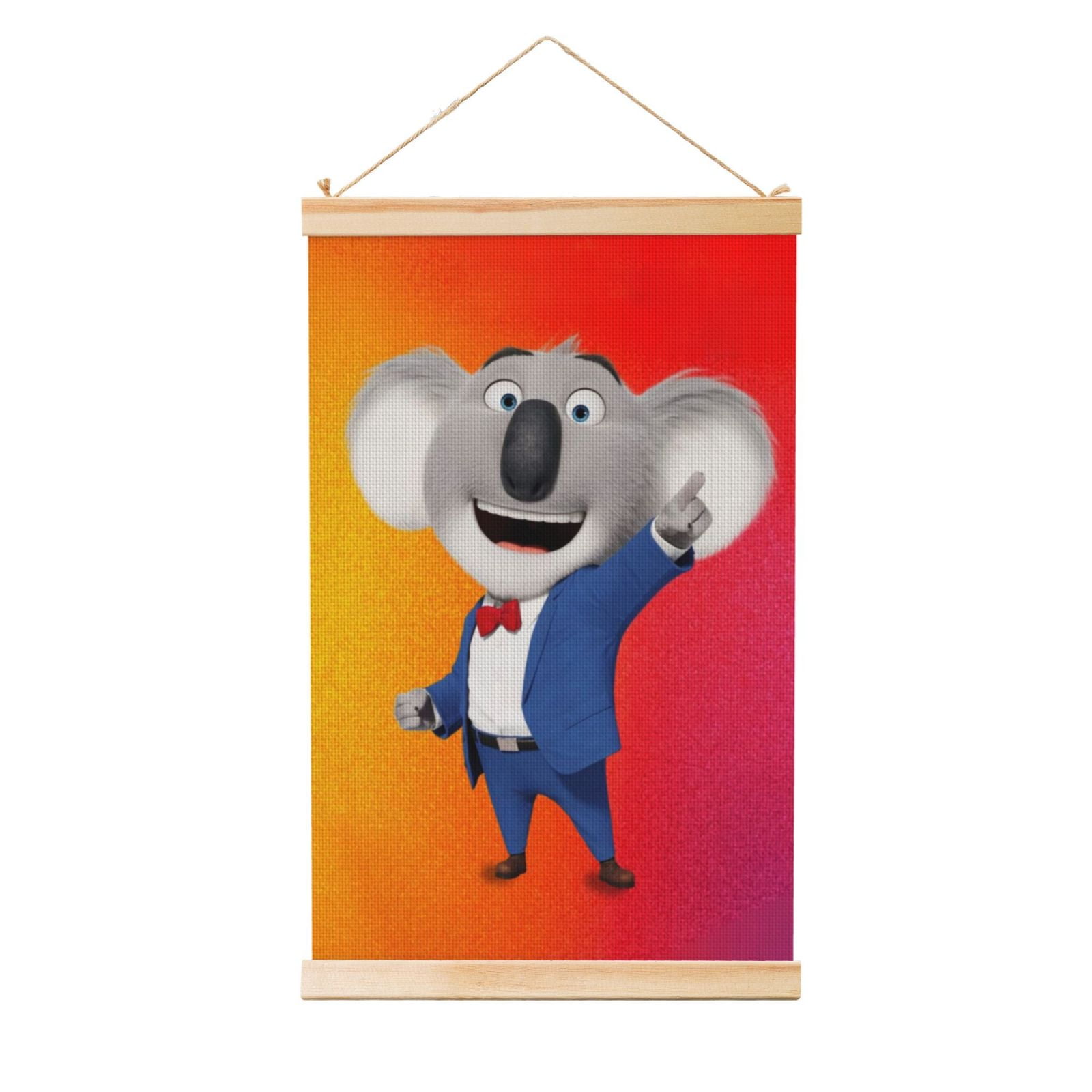Sing Poster Canvas Wooden Shaft Hanging Poster Home Decor, Aesthetic ...