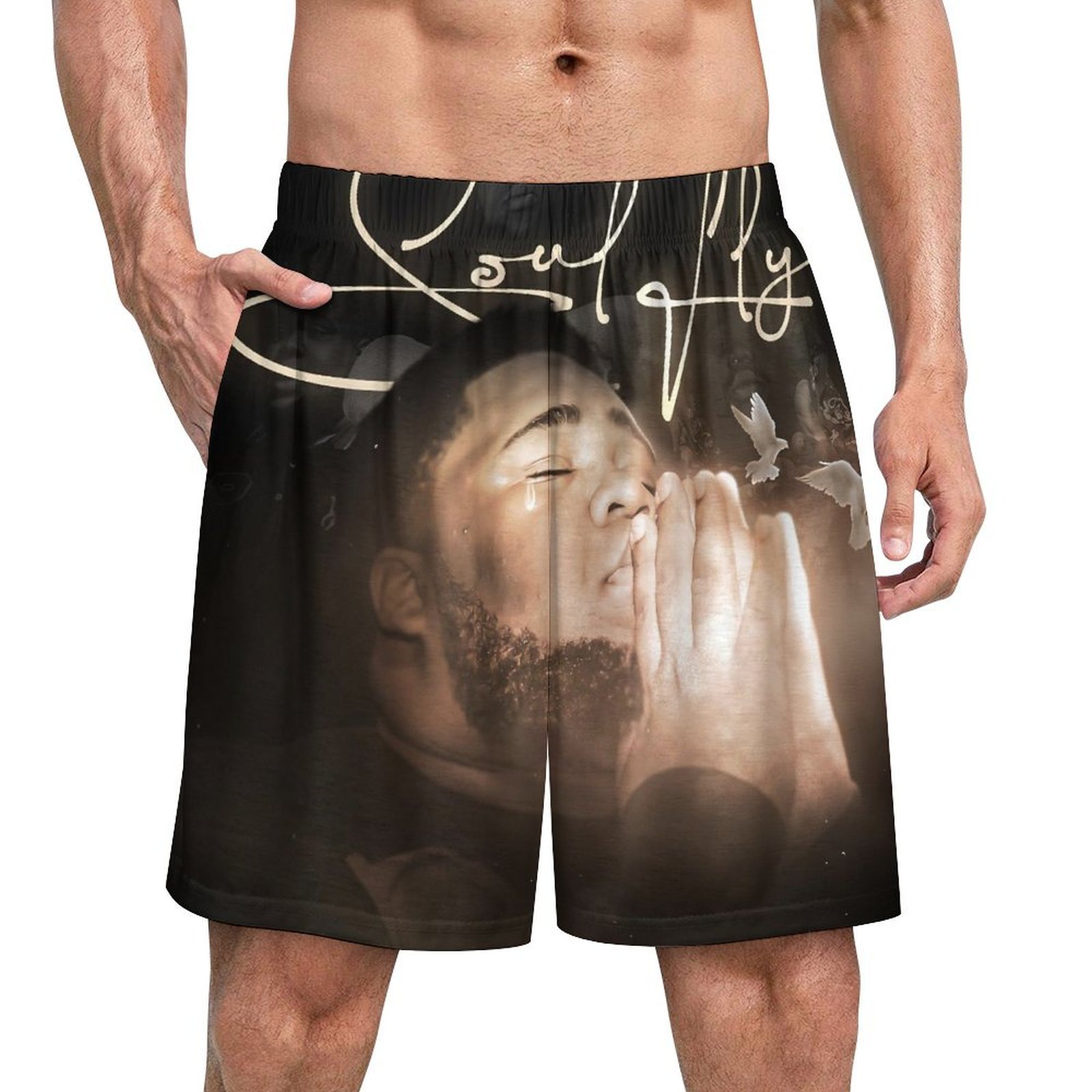 Sing Rod Wave Men's Pajama Pants Sleepwear Lounge Shorts Bottoms Summer ...