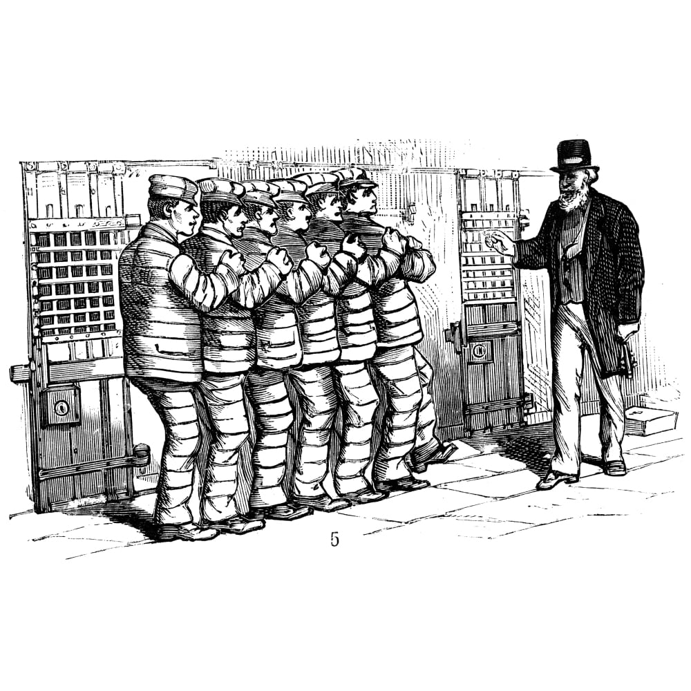 Sing Sing Prison 1878. Nconvicts In The Prison At Sing Sing New York ...