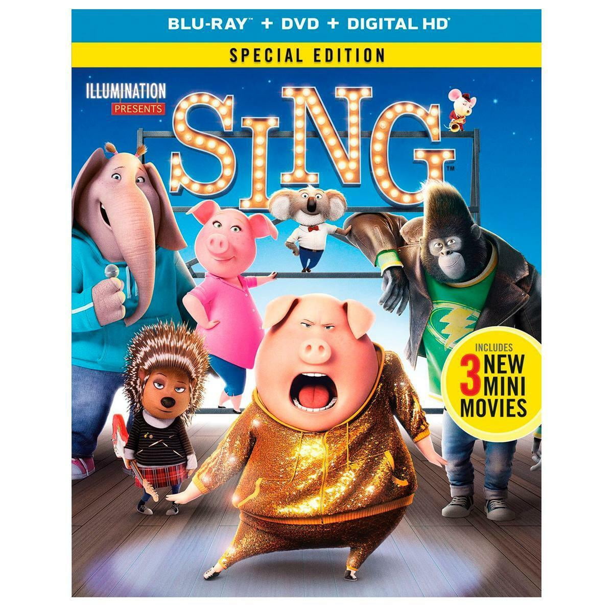 Sing (Special Edition DVD + Digital) [Blu-ray] - Walmart.com