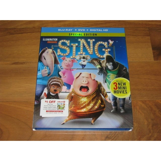 Sing (Special Edition DVD + Digital) [Blu-ray] - Walmart.com