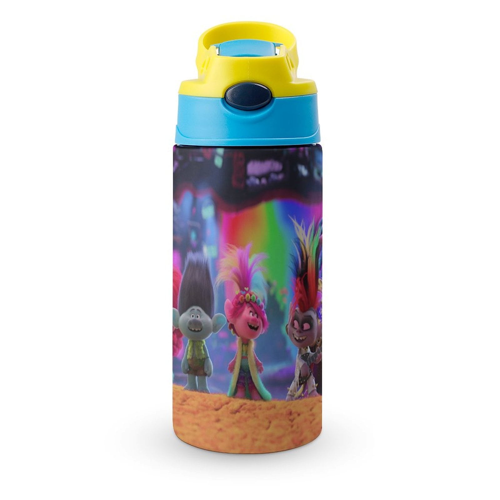 Sing Trolls World Tour Kid's Insulated Water Bottle With Straw Vacuum ...