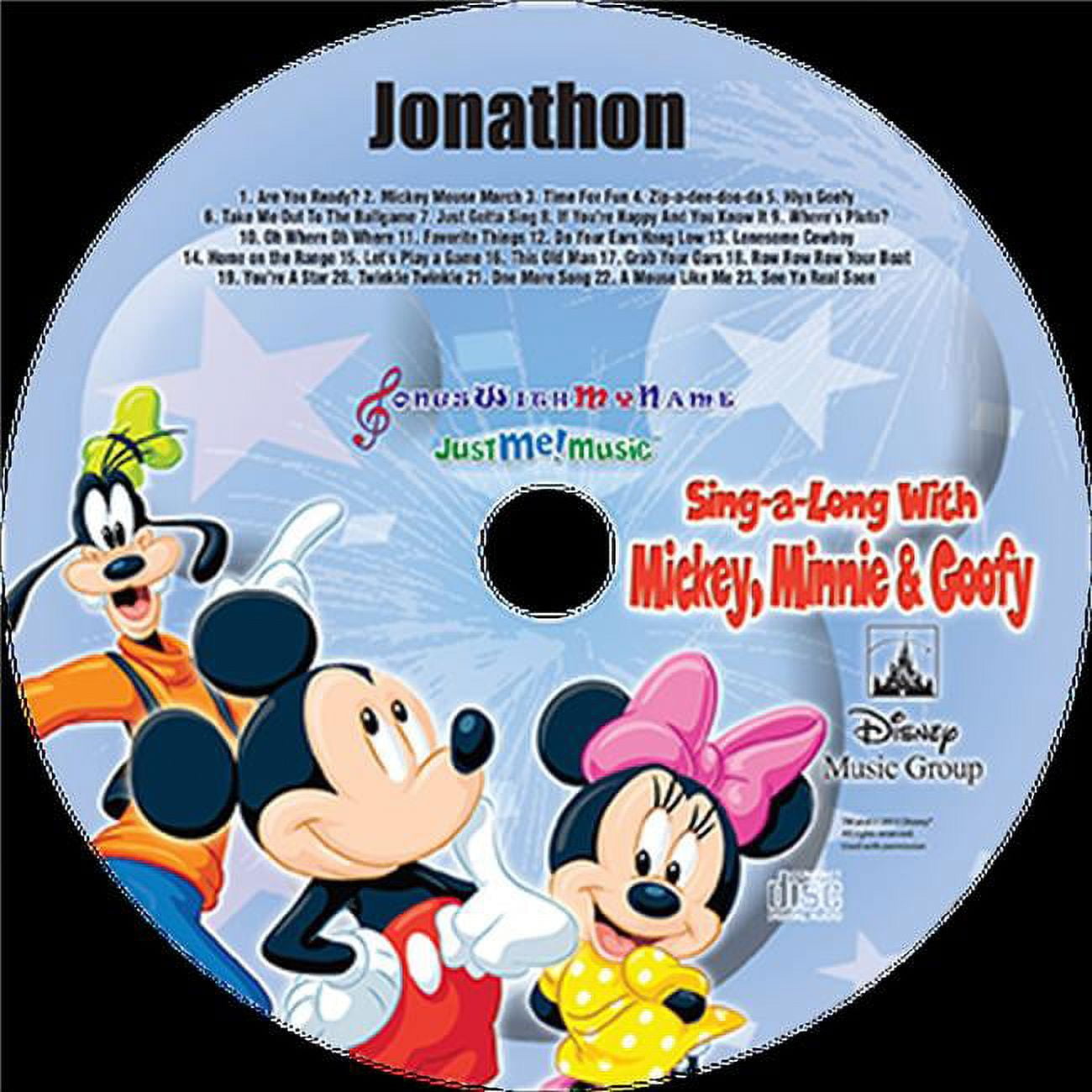 Sing-a-Long with Mickey, Minnie & Goofy Personalized Kids Music CD ...