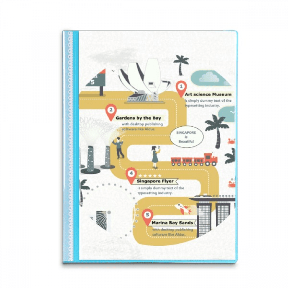Singapore Famous Spots Route Book Sheet Protectors Portfolio Binder ...