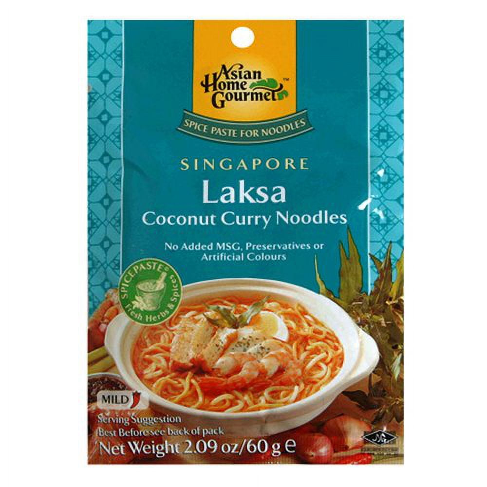 Singapore Laksa Coconut Curry Noodle Soup Mix, 2.09-Ounce Pouch (Pack ...