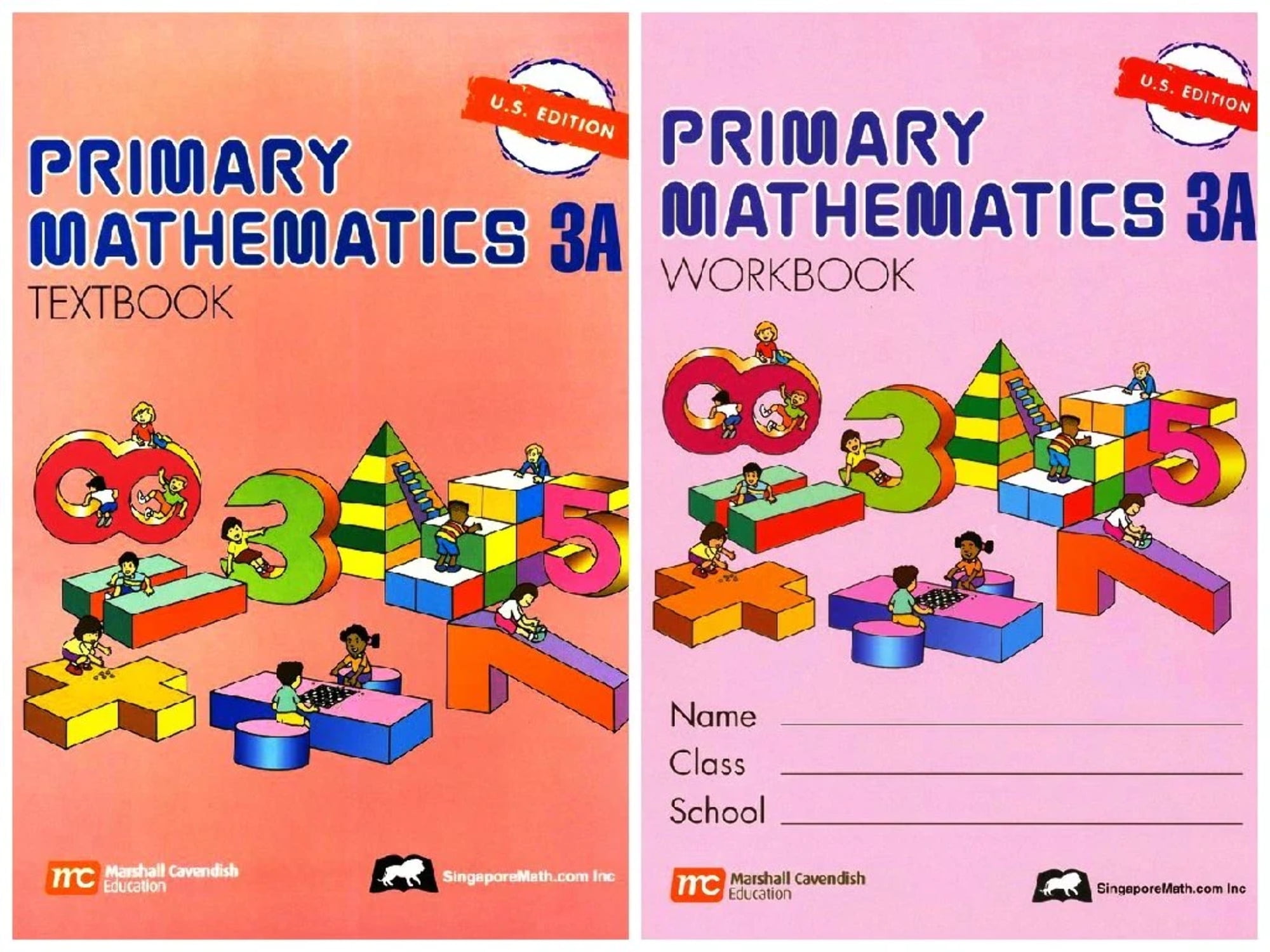 Singapore Math: Primary Mathematics 3A SET--Textbook and Workbook (US ...