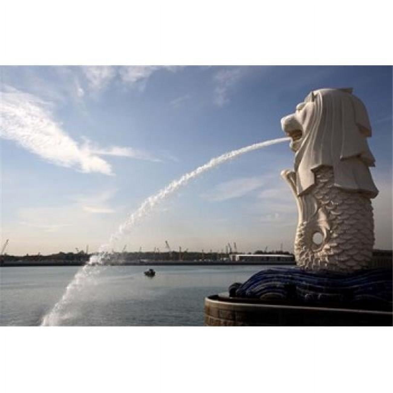 Singapore Merlion Statue in the Merlion Park Poster Print by Bruce ...