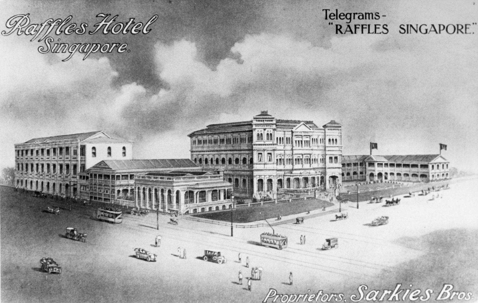 Singapore Raffles Hotel. Nenglish Advertisement For The Raffles Hotel ...